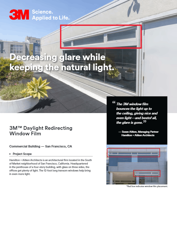 3M Daylight Redirecting Film | Commercial Window Film | Epic Solar Control