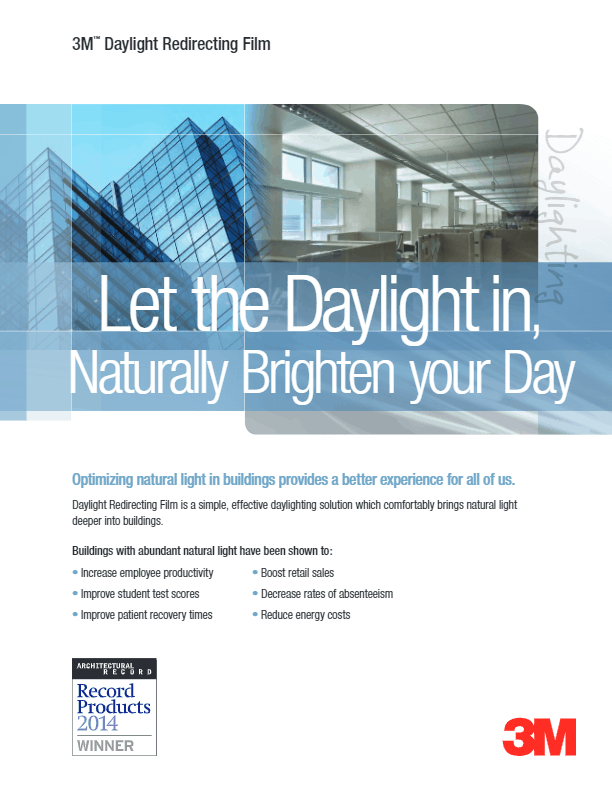 3M Daylight Redirecting Film | Commercial Window Film | Epic Solar Control